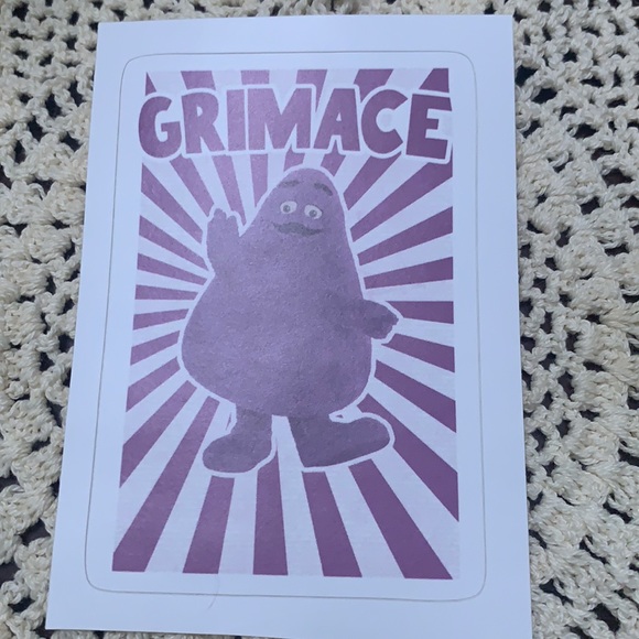 Other | Grimace Purple Sticker | Poshmark